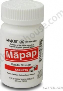 Mapap 325mg - 50 Tablets