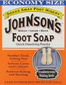 Johnsons Foot Soap Packets 8/Box