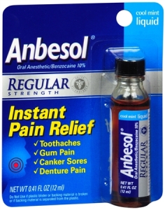 Anbesol Liquid Regular Strength Cool Mint - 0.41oz