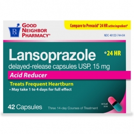 GNP Lansoprazole 15mg Acid Reducer Capsules- 42ct