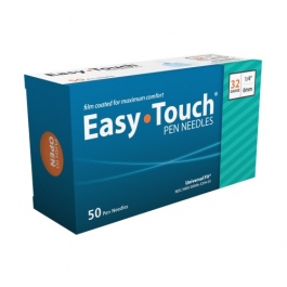 EasyTouch Pen Needle 32 Gauge, 1/4" - 50ct