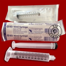 BD Luer-Lok Tip Syringe Without Needle, 10cc - 100ct Box