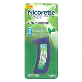 Nicorette Mini Lozenge 2mg, Mint- 20ct