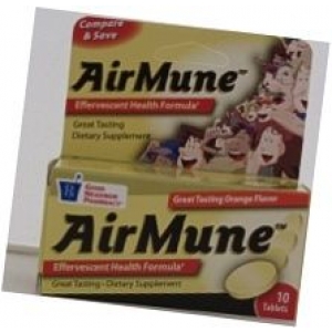 GNP AirMune Effervescent Health Formula Orange Flavor Tablets 10ct