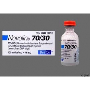 Novolin 70/30 Insulin 100U/mL - 10mL Vial