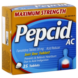 Pepcid AC Maximum Strength Acid Reducer Tablets, 20mg- 25ct