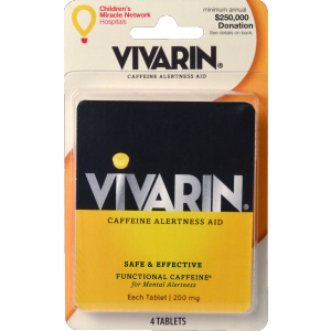 Vivarin Caffeine Alertness Aide 200mg Tablets- 4ct