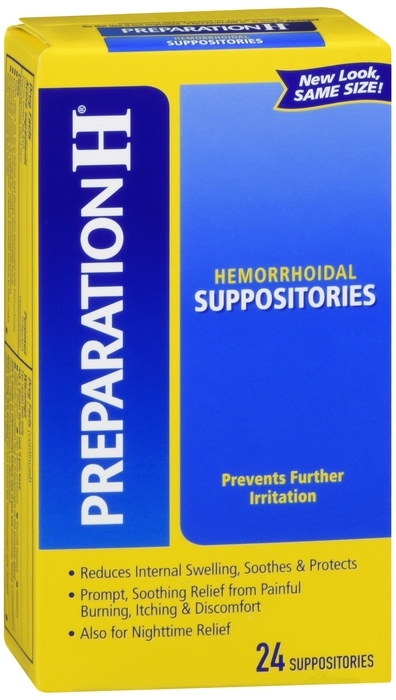 Buy Preparation H Suppositories 24 ct Online - HealthWarehouse