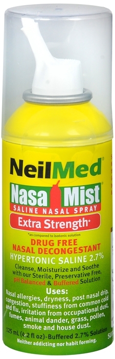 Buy NeilMed NasaMist Extra Strength Hypertonic Nasal Spray - 4.2 fl oz ...