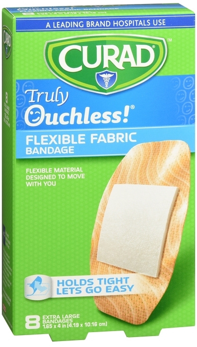 Buy Curad Truly Ouchless Extra Large Silicone Bandages, Flexible Fabric ...