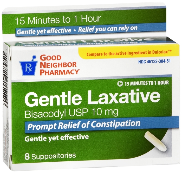 Buy GNP Gentle Laxative Bisacodyl 10mg Suppositories 8ct Online ...