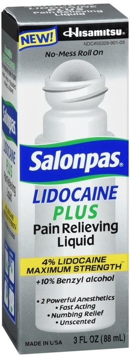 Buy Salonpas Lidocaine Plus Roll-on Liquid 3 oz Online - HealthWarehouse