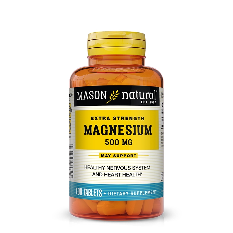 Buy Mason Magnesium 500 mg Extra Strength - 100 Tablets Online ...