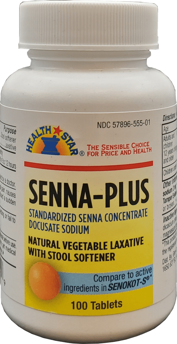 Buy Health Star Senna Plus Natural Vegetable Stool Softener Laxative ...