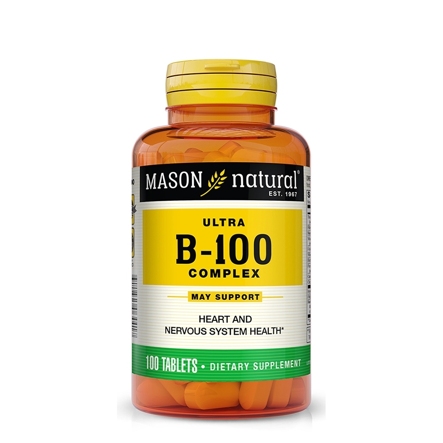 Buy Mason Natural Ultra B-100 Complex 100 Tablets Online - HealthWarehouse