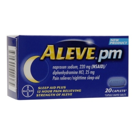 Buy Aleve PM Pain Reliever, Nighttime Sleep-Aid Caplets- 20ct Online ...