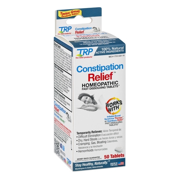 Buy TRP Constipation Relief Homeopathic Fast Dissolving Tablets, 50 ct ...