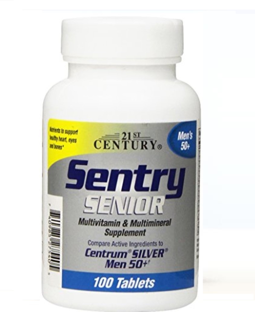 Buy 21st Century Sentry Senior Men 50+ Tablets, 100 Count Online ...