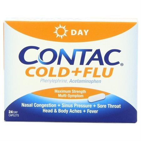 Buy Contac Day Maximum Strength Cold, Flu Relief Caplets - 24ct Online ...