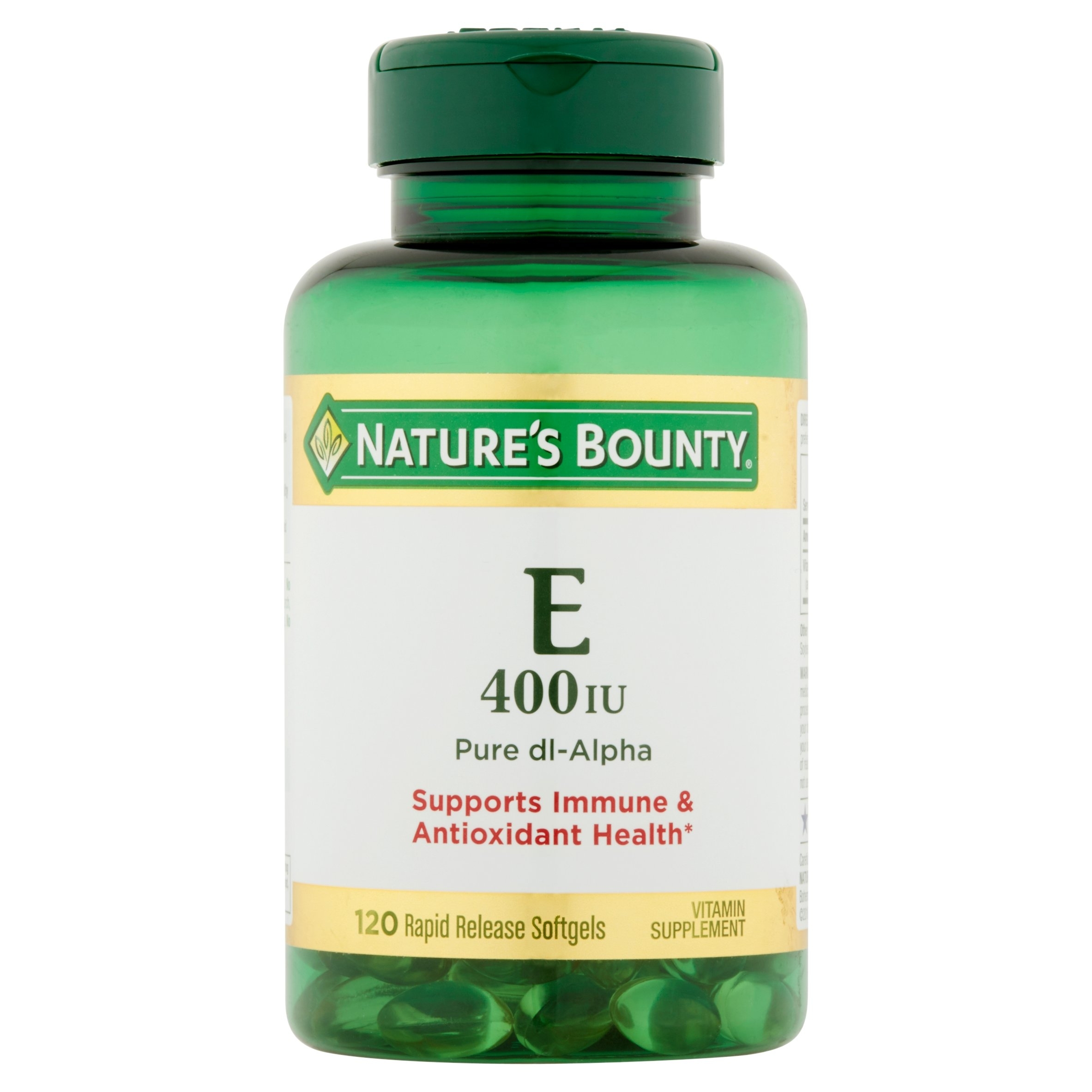 Buy Nature's Bounty Pure dl-Alpha Vitamin E 400IU 120ct Online ...