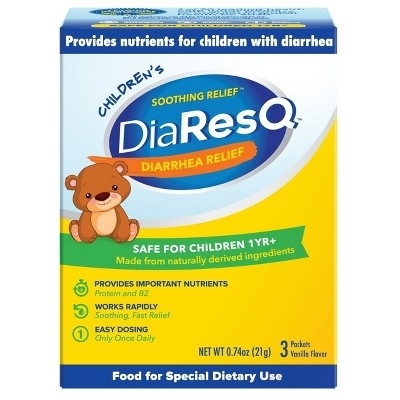 Buy DiaResQ Child Diarrhea Soothing Relief Powder Packets Vanilla 3ct ...