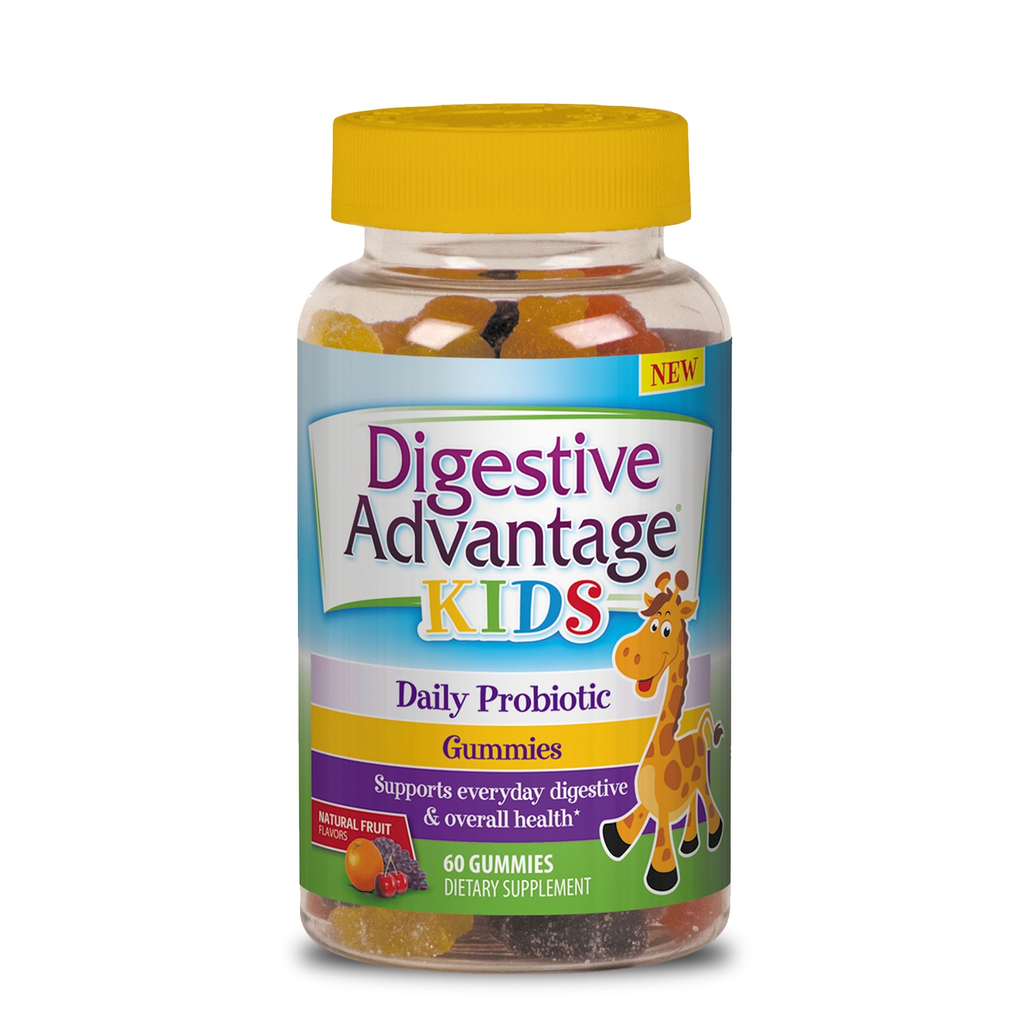 Buy Digestive Advantage Probiotics Daily Probiotic Gummies for Kids, 60 ...