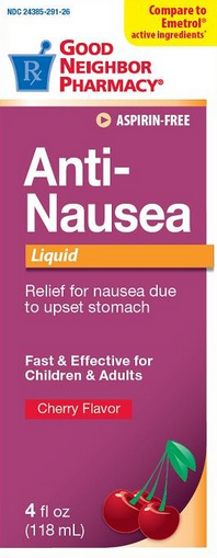 Buy GNP Nausea Relief, Cherry, 4 oz Liquid Online - HealthWarehouse