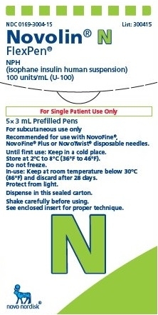 Buy Novolin N, Insulin FlexPen 100units/ml, 3ml Pen- Box of 5 Pens ...
