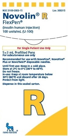 Buy Novolin R, Insulin FlexPen 100units/ml, 3ml Pen- Box of 5 Pens ...