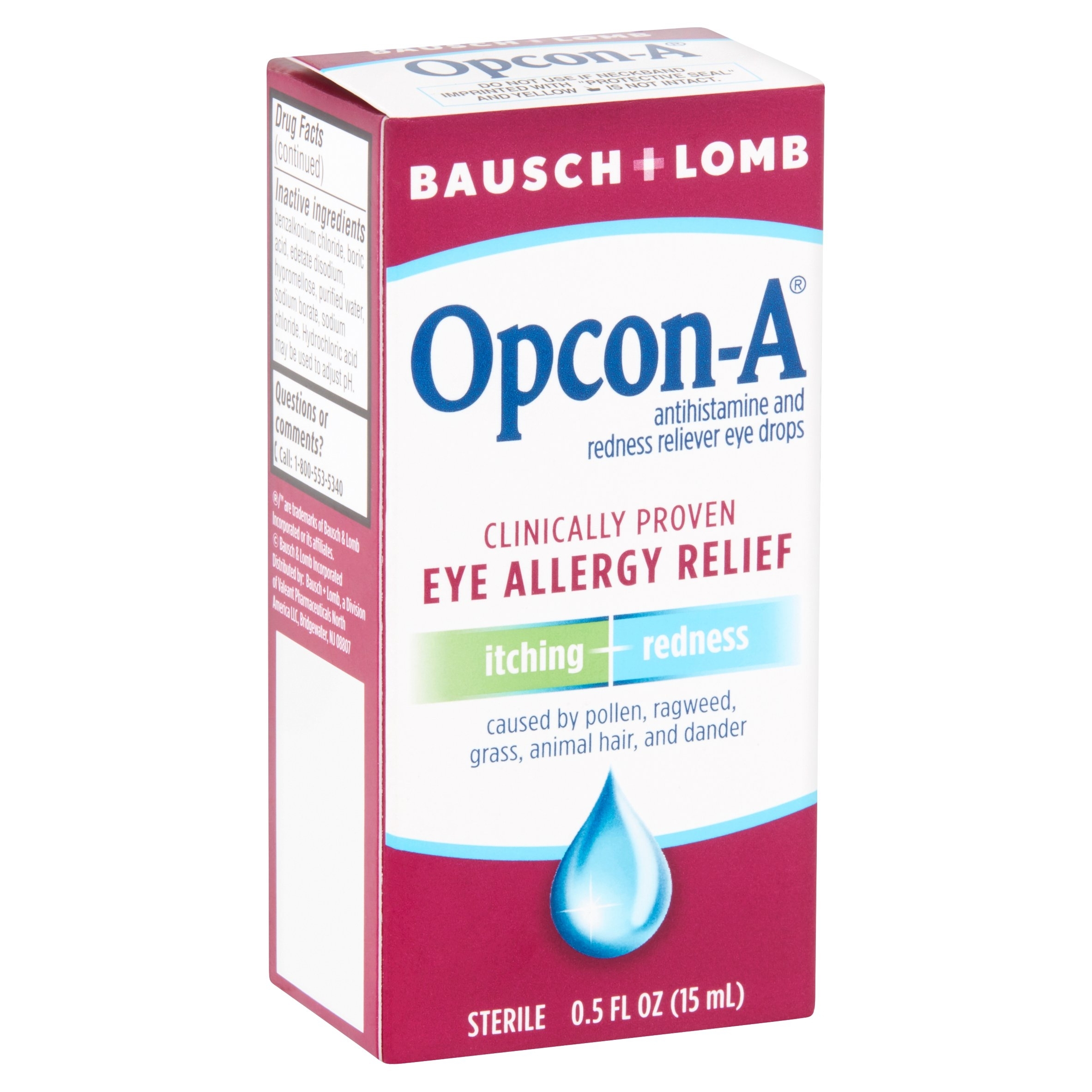 Buy Opcon A Eye Drops (Bausch & Lomb) .5oz Online - HealthWarehouse