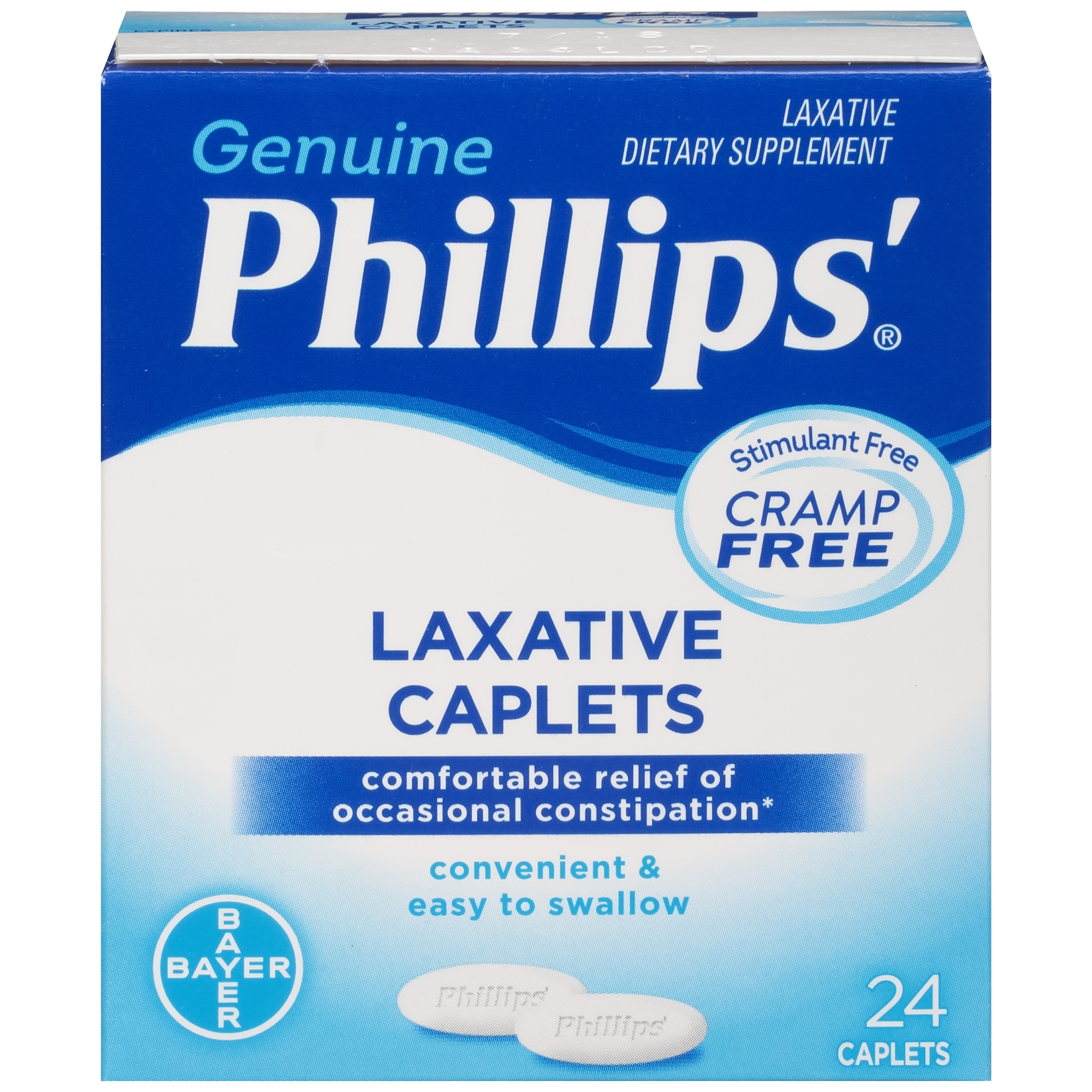 Buy Phillips Cramp-free Laxative Caplets - 24ct Online - HealthWarehouse