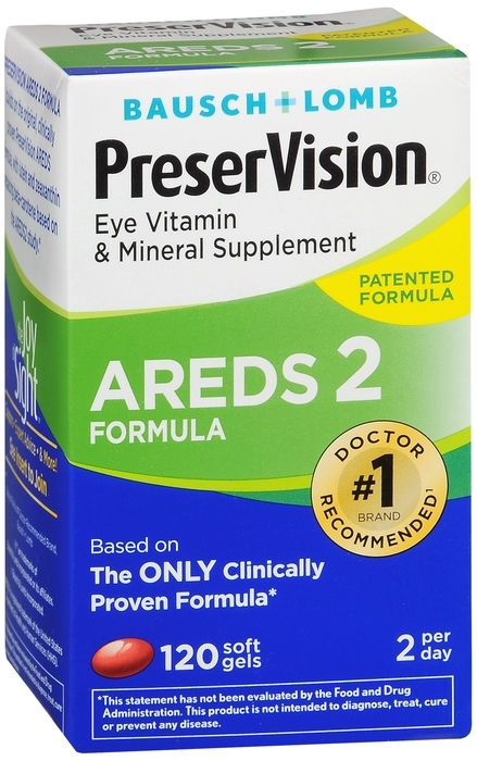 Buy PreserVision AREDS 2 Eye Formula - 120 Softgels Online ...