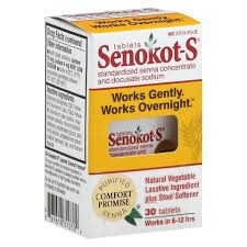 Senokot-S® Natural Vegetable Laxative Ingredient Plus Stool Softener- 30ct