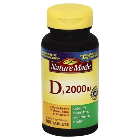 Buy Nature Made Vitamin D3 2000 I.U. Tablets 100ct Online - Spring Meds