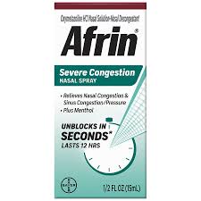 Buy Afrin Severe Congestion Nasal Spray with Menthol - 0.5 fl oz Online ...