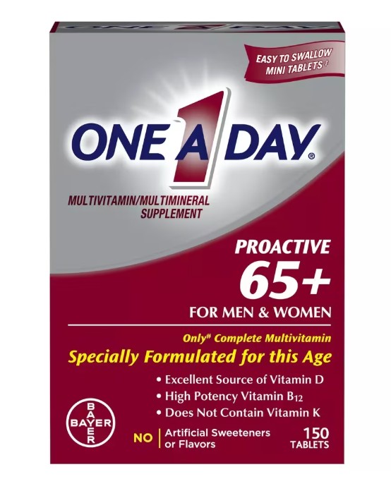 Buy One A Day Proactive 65+ Tablets- 150ct Online - HealthWarehouse